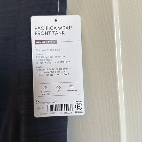 Athleta | Tops | Athleta Pacifica Wrap Front Tank Nwt Upf | Poshmark
